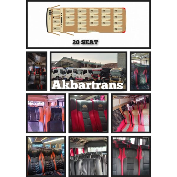Denah Kursi Elf Long 20 Seat - Pusat Rental Elf Long 19 seat
