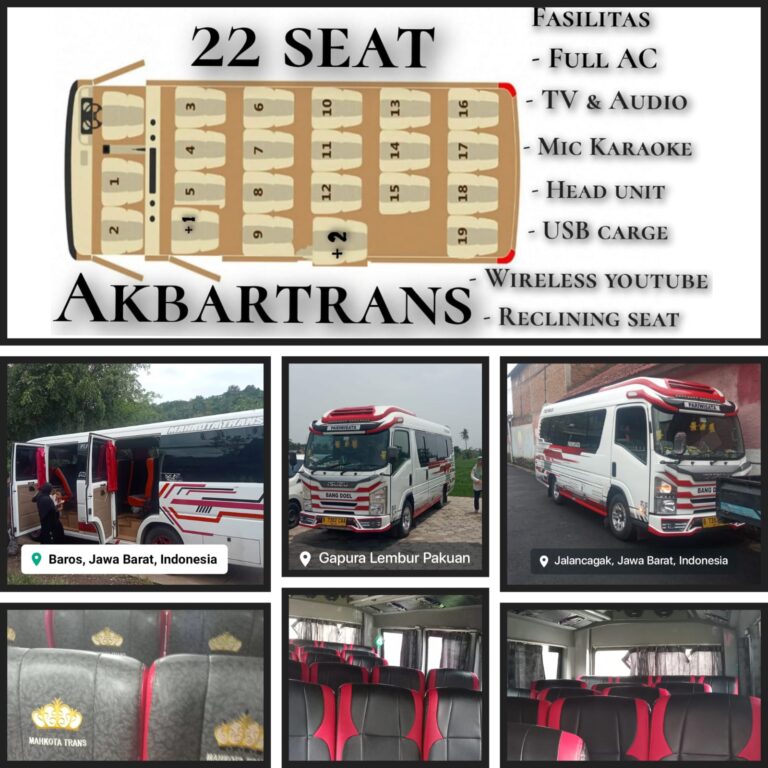 Denah Kursi Elf Long 22 Seat - Pusat Rental Elf Long 19 seat
